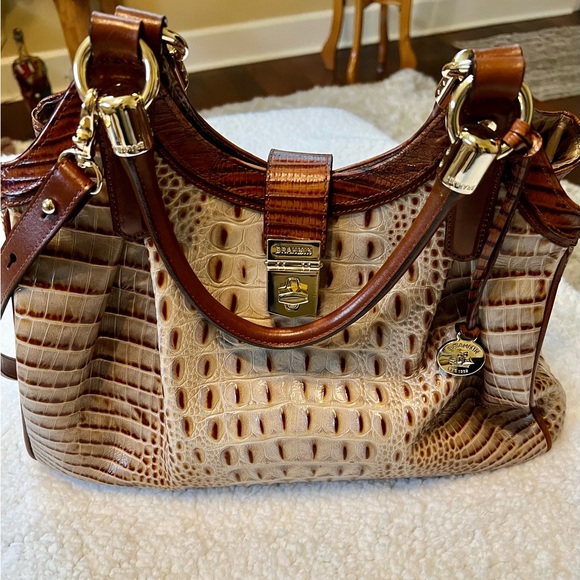 Brahmin | Accessories | Brahmin Elisa Tri Color Hobo Satchel | Poshmark